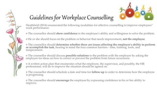 Workplace counselling | PPTX