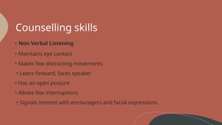 WORK PLACE COUNSELLING INTRODUCTION. PPT | PPTX
