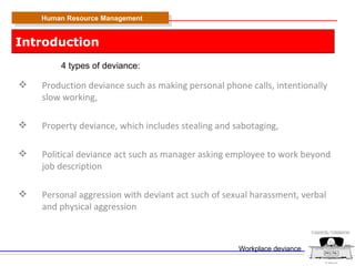 Workplace Deviance | PPT