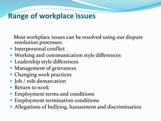 Resolve workplace dispute through mediation services in Perth | PPTX ...