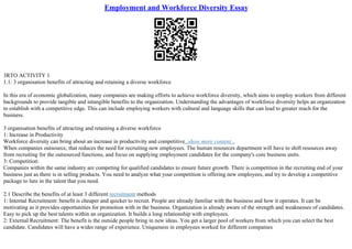 Workplace Diversity Report | PPT