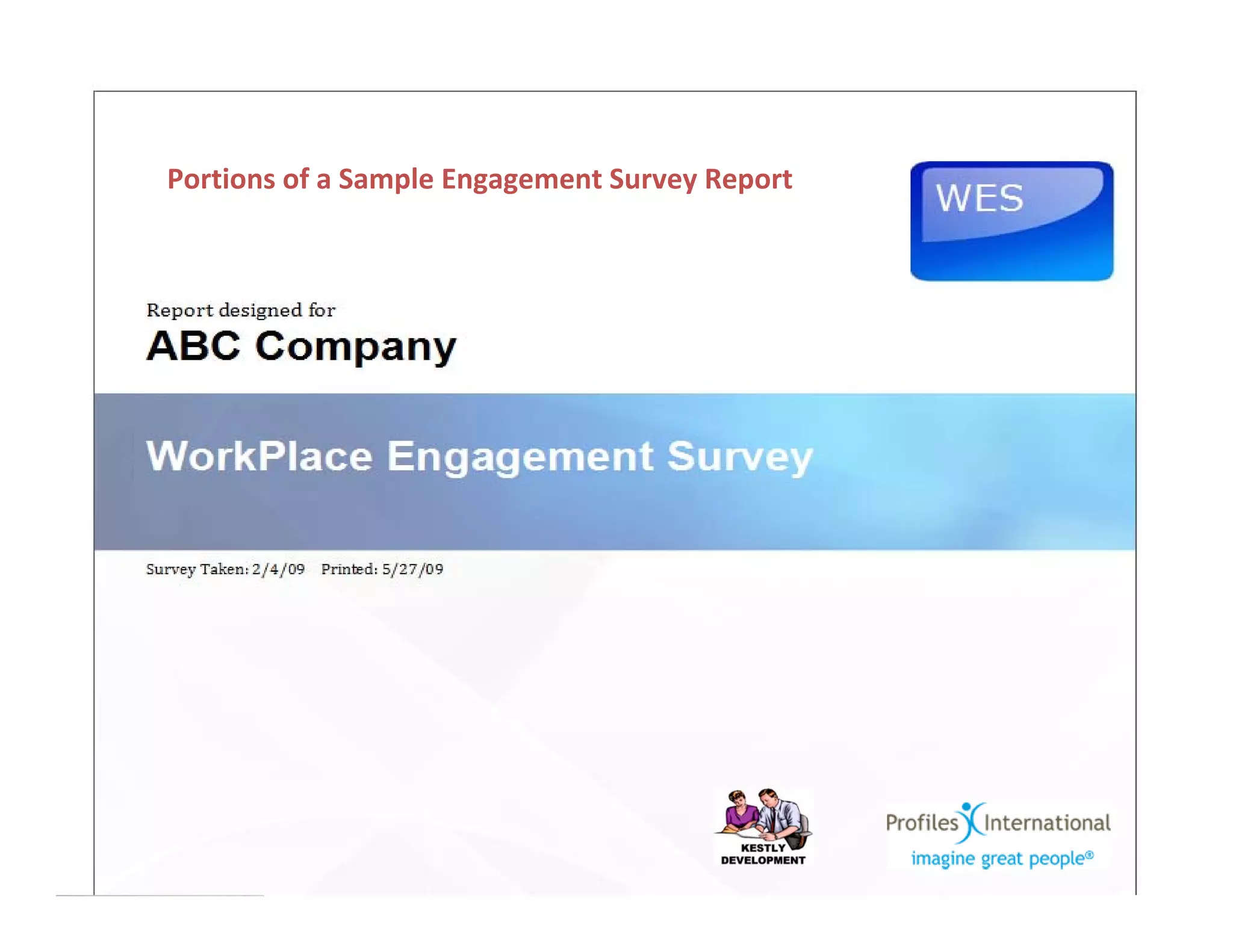 Workplace Engagement Survey - Presentation | PDF