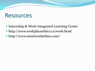 Workplace Ethics | PPTX