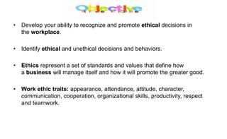 Workplace_Ethics.pptx | Business Administration | Business