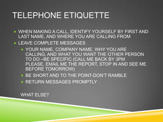 Workplace etiquette | PPTX