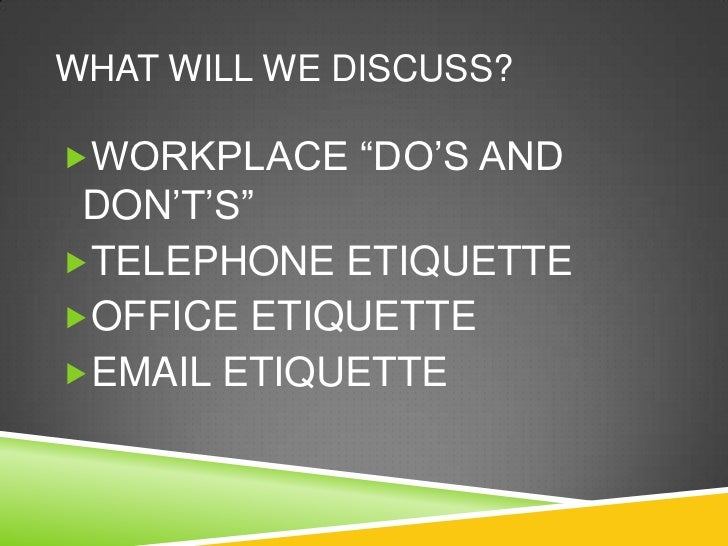 Workplace Etiquette Quotes