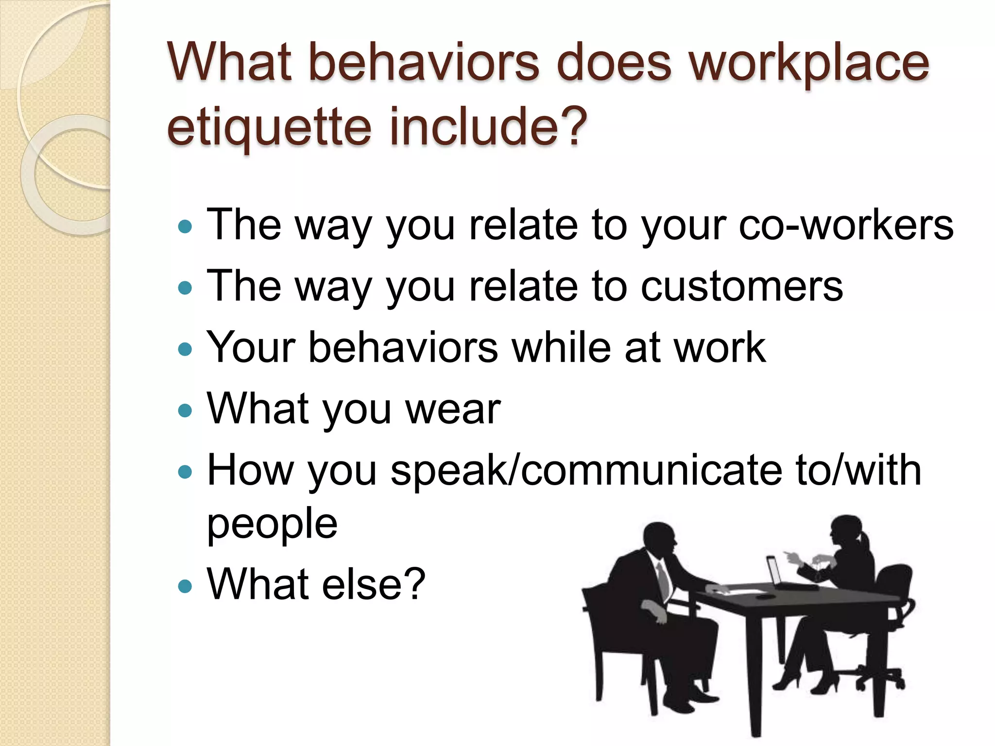 Workplace Behavior | PPTX