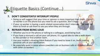 Workplace etiquette & Manners | PPTX
