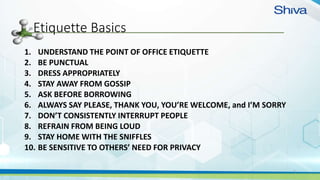 Workplace etiquette & Manners | PPTX