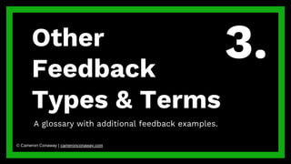 Workplace Feedback Examples: 30+ Feedback Definitions and Types | PDF