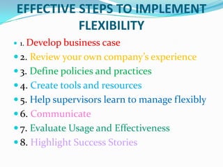 Workplace flexibility | PPTX