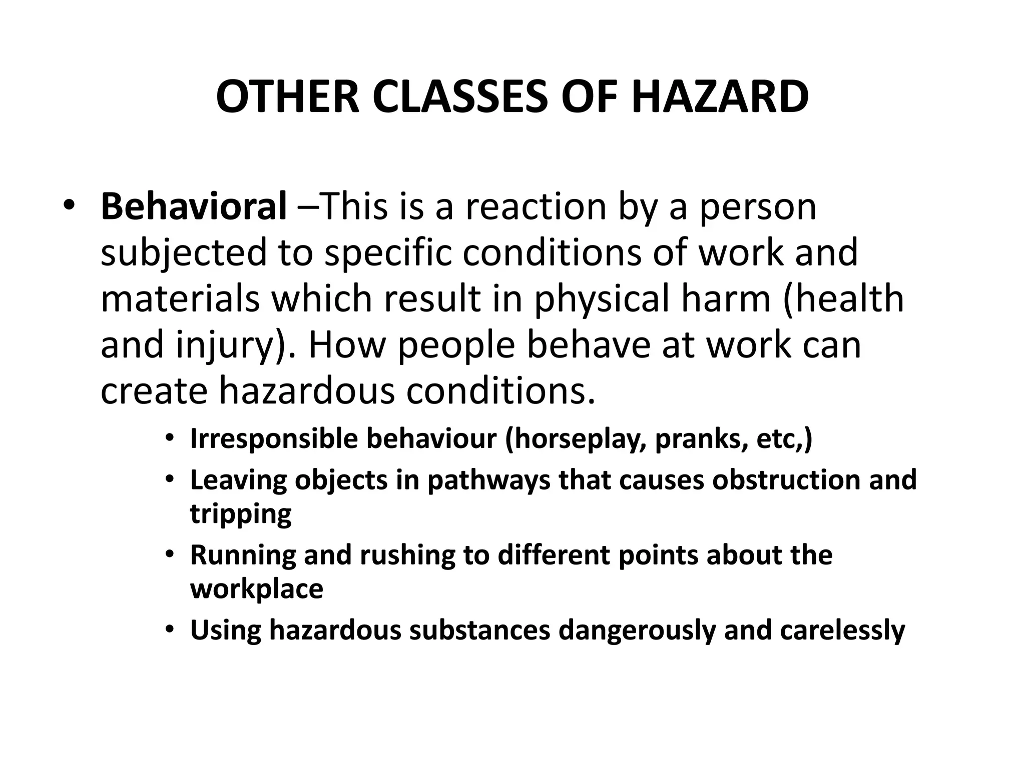 Workplace hazards | PPTX