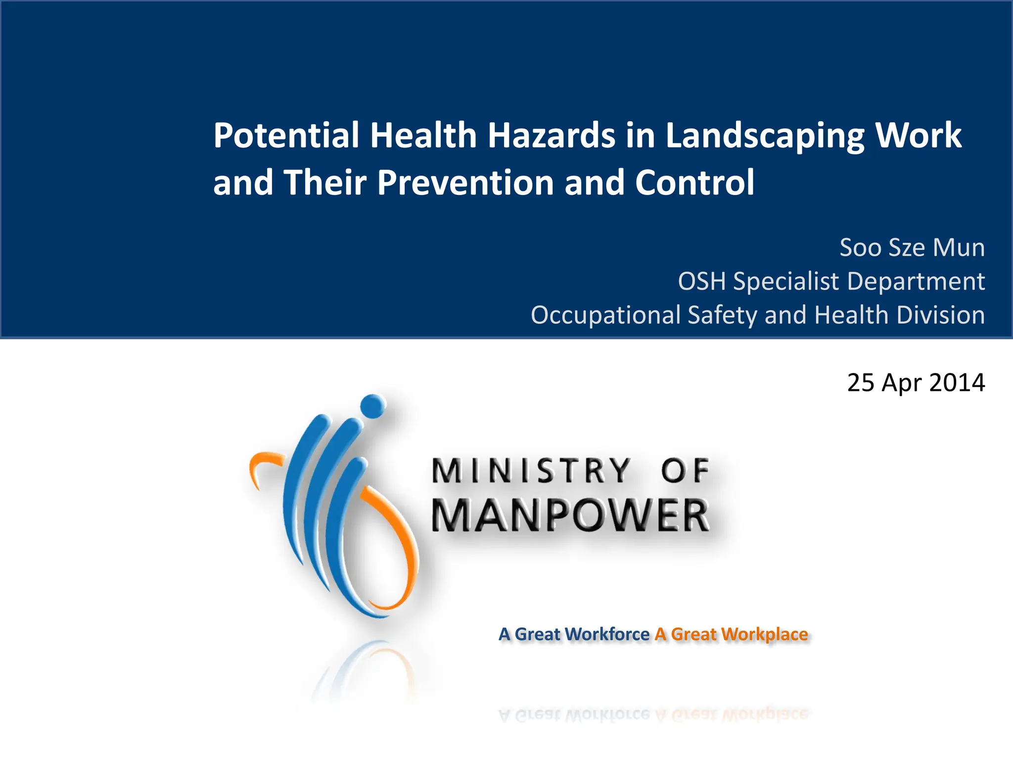 Workplace Hazards safety precautions -01 | PPT