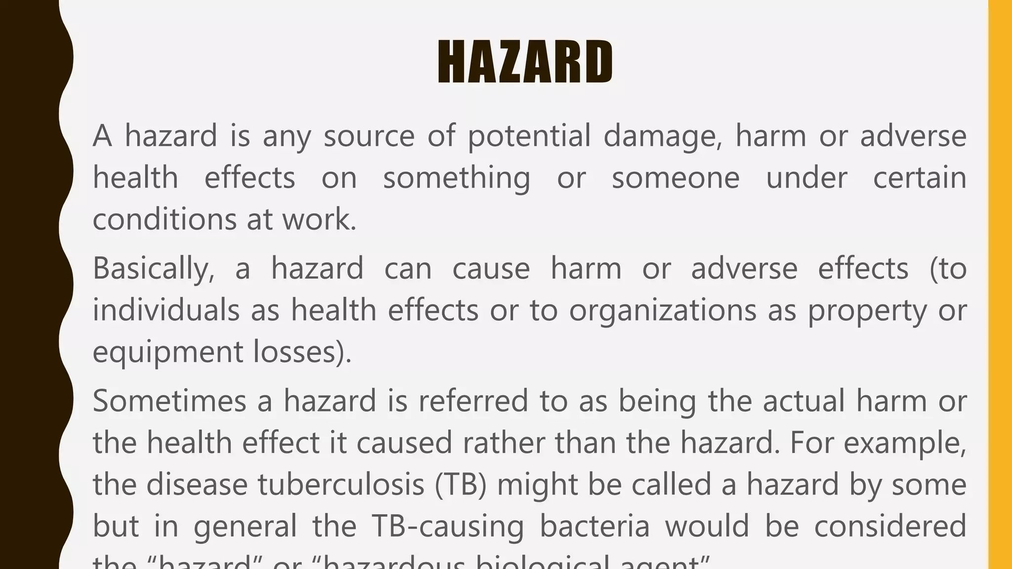 Workplace Hazards and Risks | PPTX