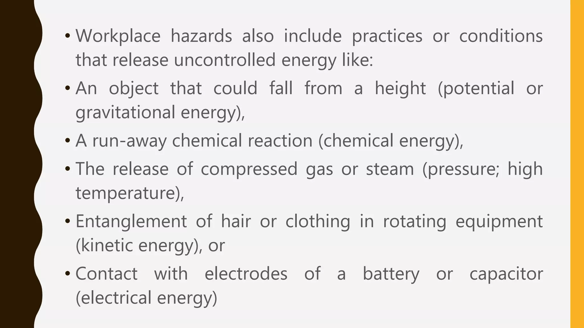 Workplace Hazards and Risks | PPTX