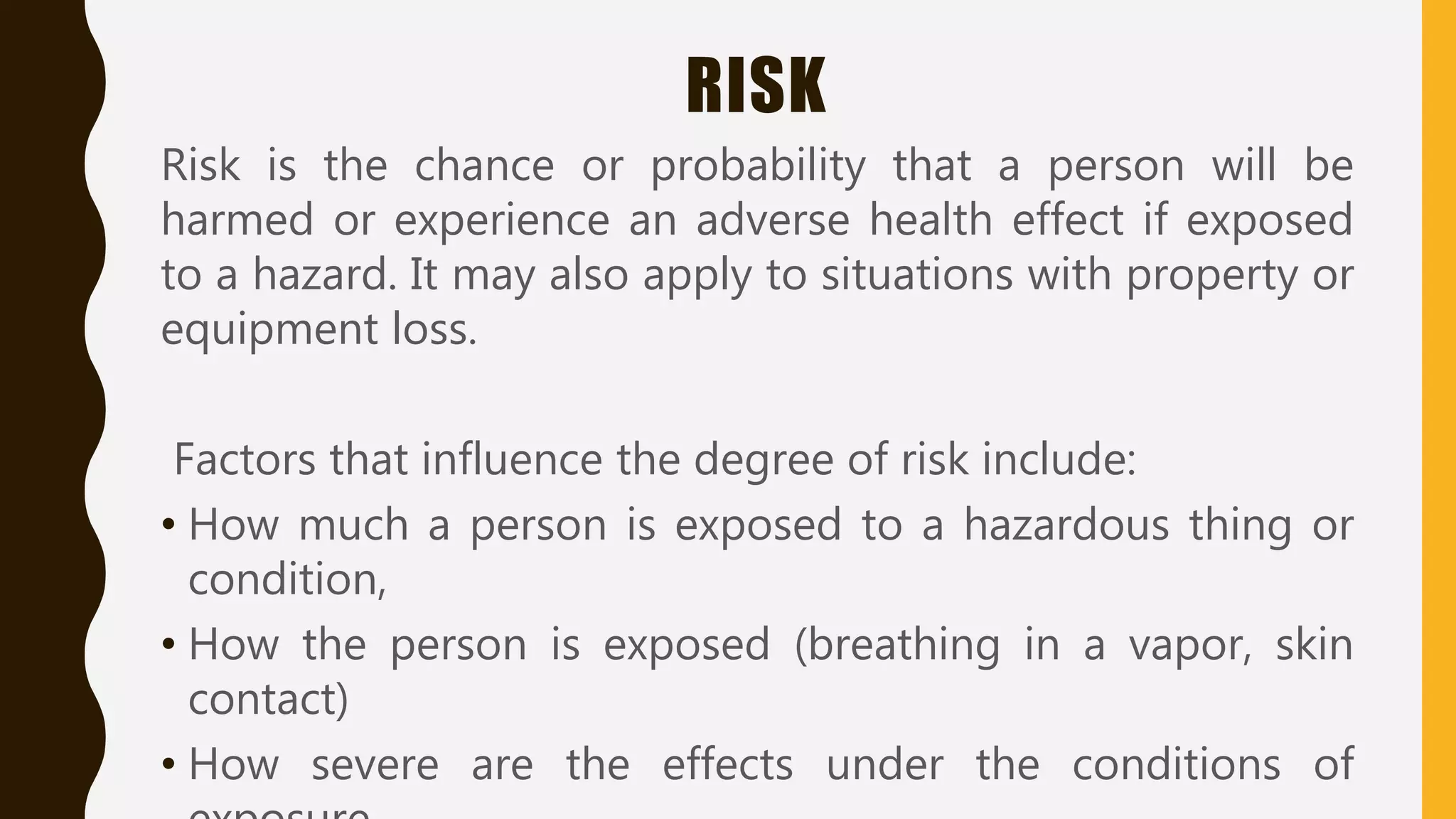 Workplace Hazards and Risks | PPTX