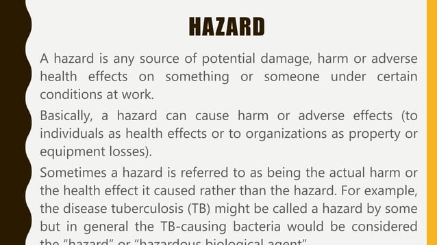 Workplace Hazards and Risks | PPTX | Injuries | Diseases and Conditions