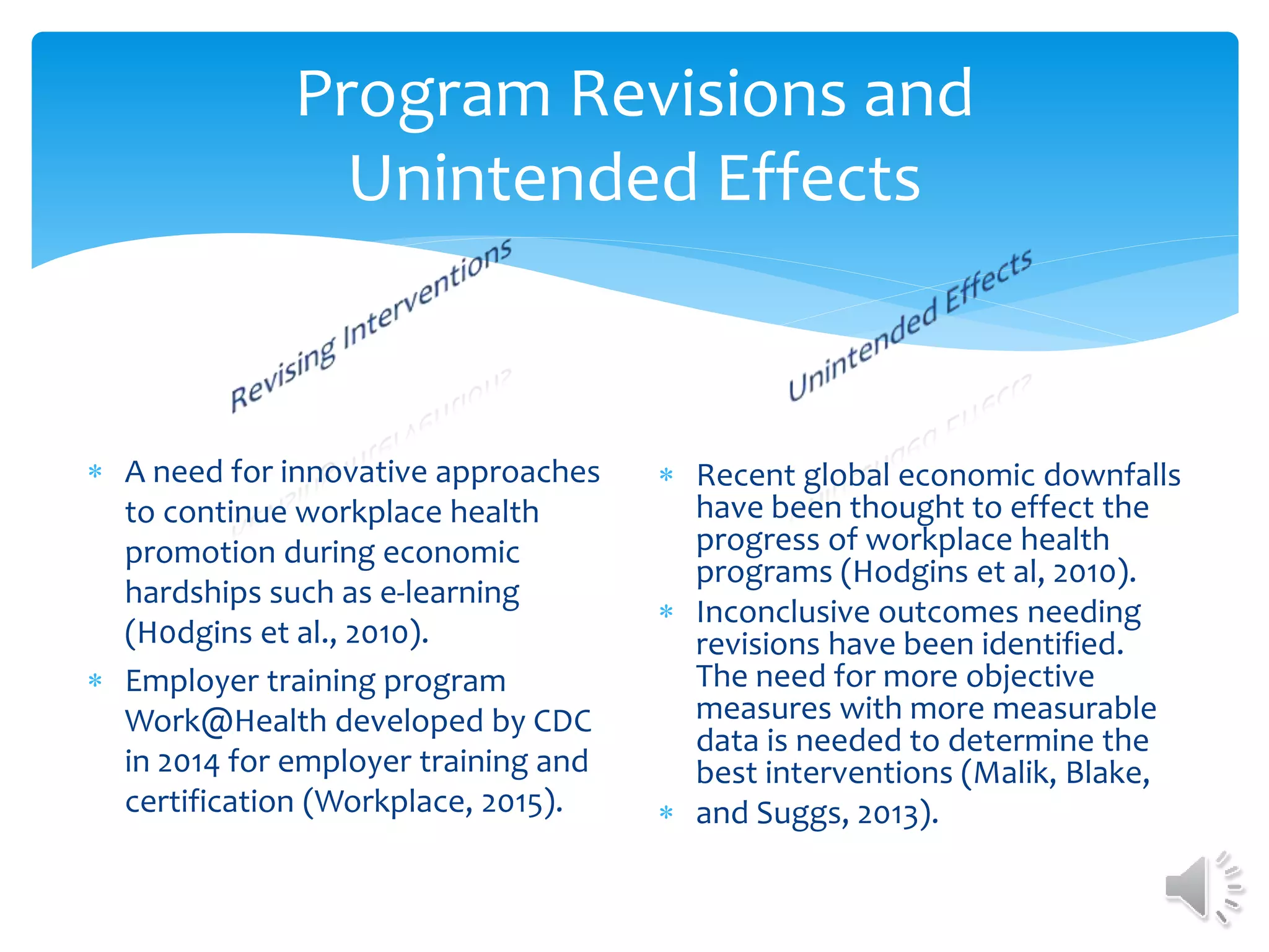 Workplace health promotion presentation | PPTX