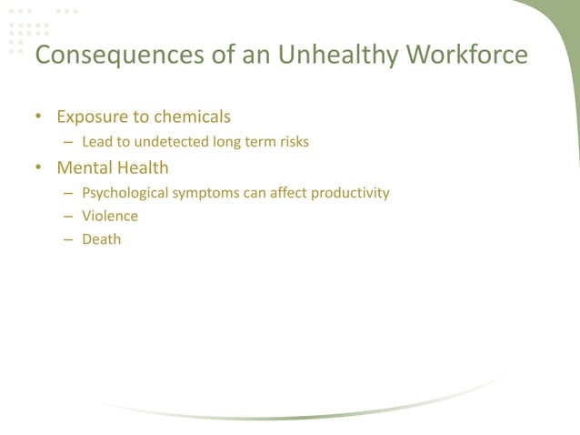 Workplace Health Screening | PPTX