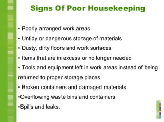 Workplace housekeeping | PPT