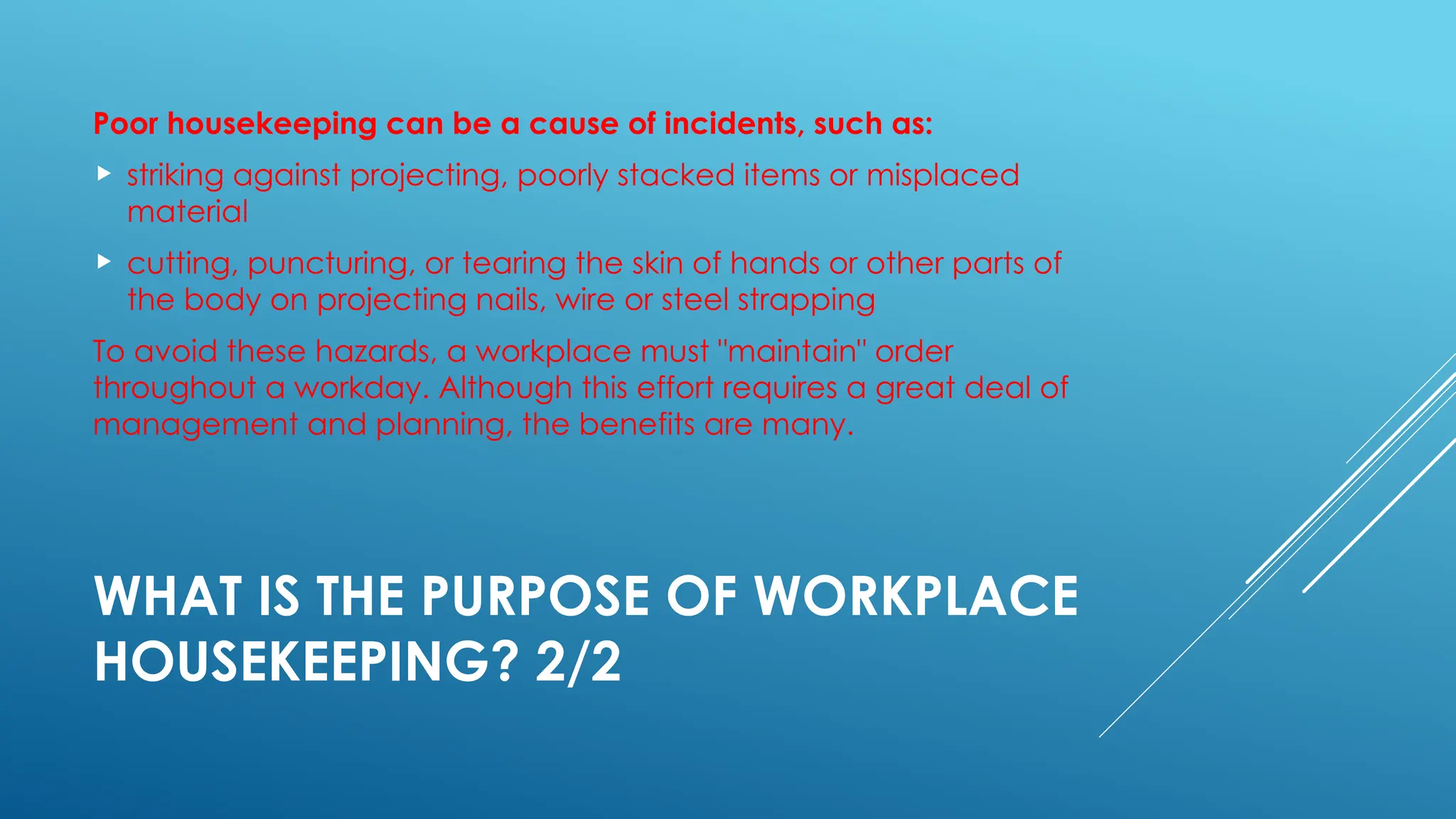 Workplace Housekeeping - Basic Guide.pptx