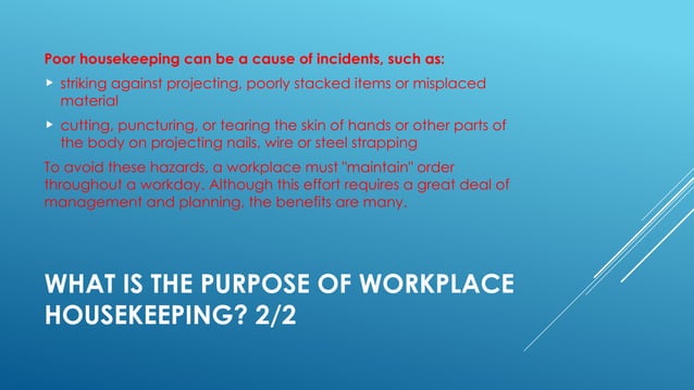 Workplace Housekeeping - Basic Guide.pptx