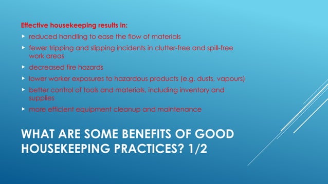 Workplace Housekeeping - Basic Guide.pptx
