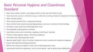 WORKPLACE HYGIENE PROCEDURES.pptx in Bartending | PPTX