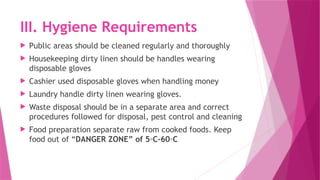 WORKPLACE HYGIENE PROCEDURES.pptx in Bartending | PPTX