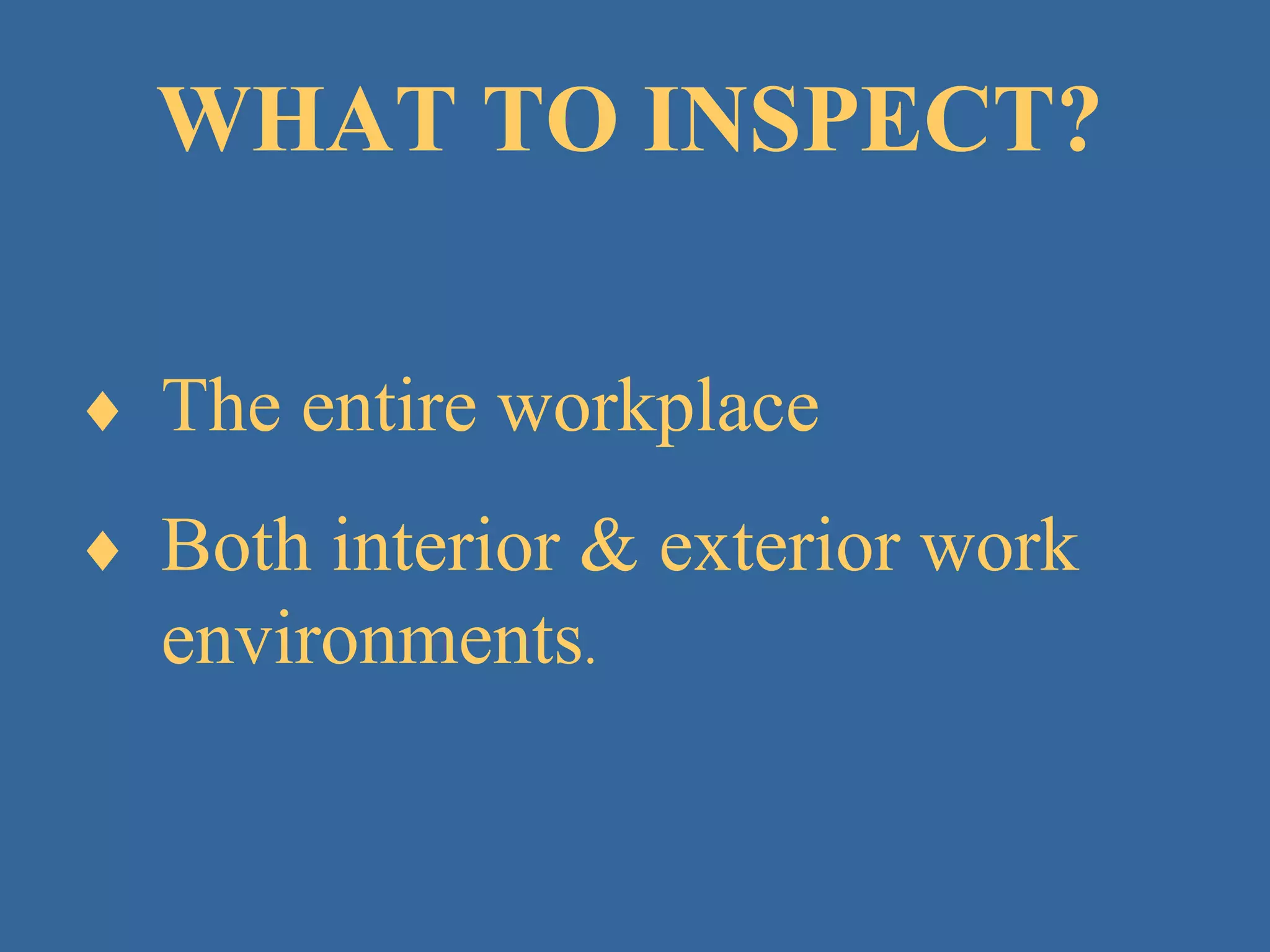 Effective Workplace Safety Inspections | PDF
