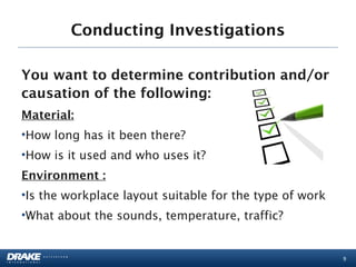Workplace Investigation 2012 Webinar | PPT