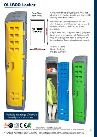 Workplace Lockers Catalogue Australia & NZ | PDF