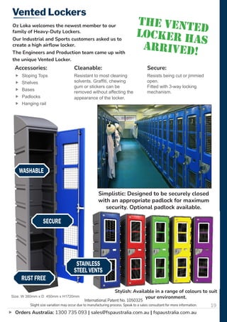 Workplace Lockers Catalogue Australia & NZ | PDF