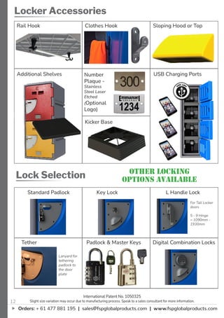 Workplace Lockers Catalogue Global FSP America | PDF