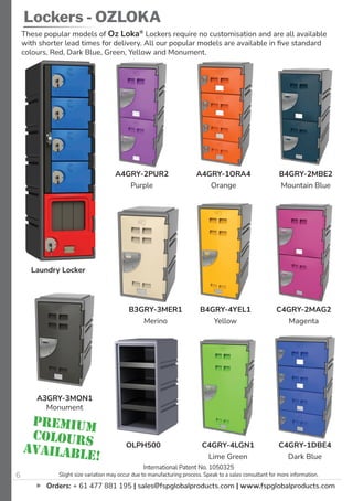 Workplace Lockers Catalogue Global FSP America | PDF