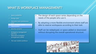 Workplace management in response to changing work style | PPTX