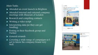 Work Placement Presentation - Hubbub Foundation | PPTX