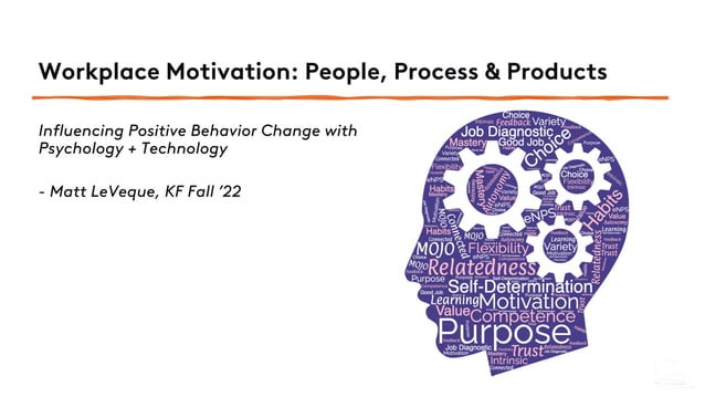 Workplace Motivation - Anatomy of a Good Job | PPT