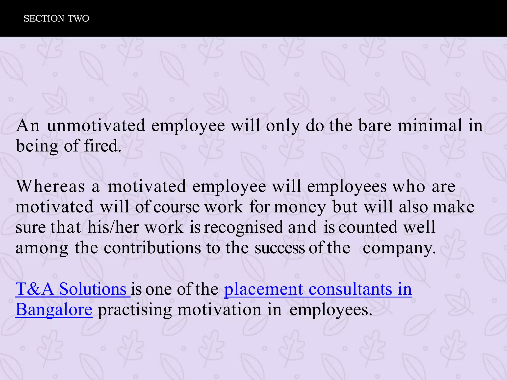 Workplace Motivation | PPT