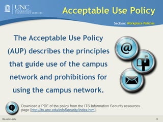 Security Awareness 9 10 09 V4 Workplace Policies | PPT