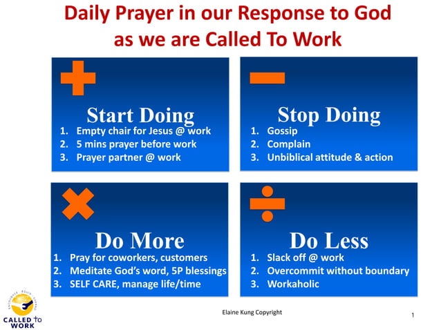Workplace prayer models | PPT