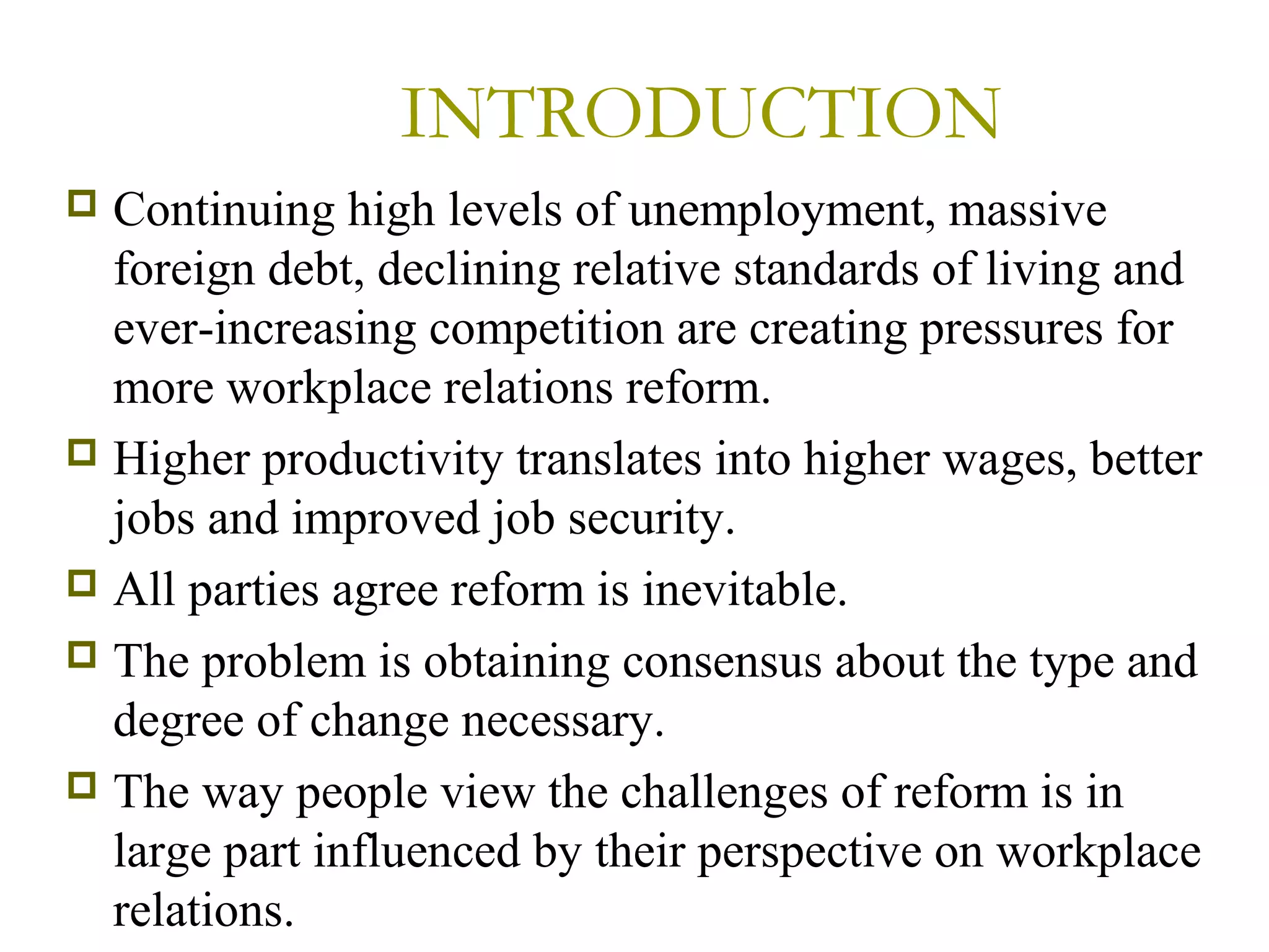 Workplace relations perspectives | PPT