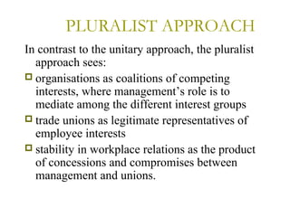 Workplace relations perspectives | PPT