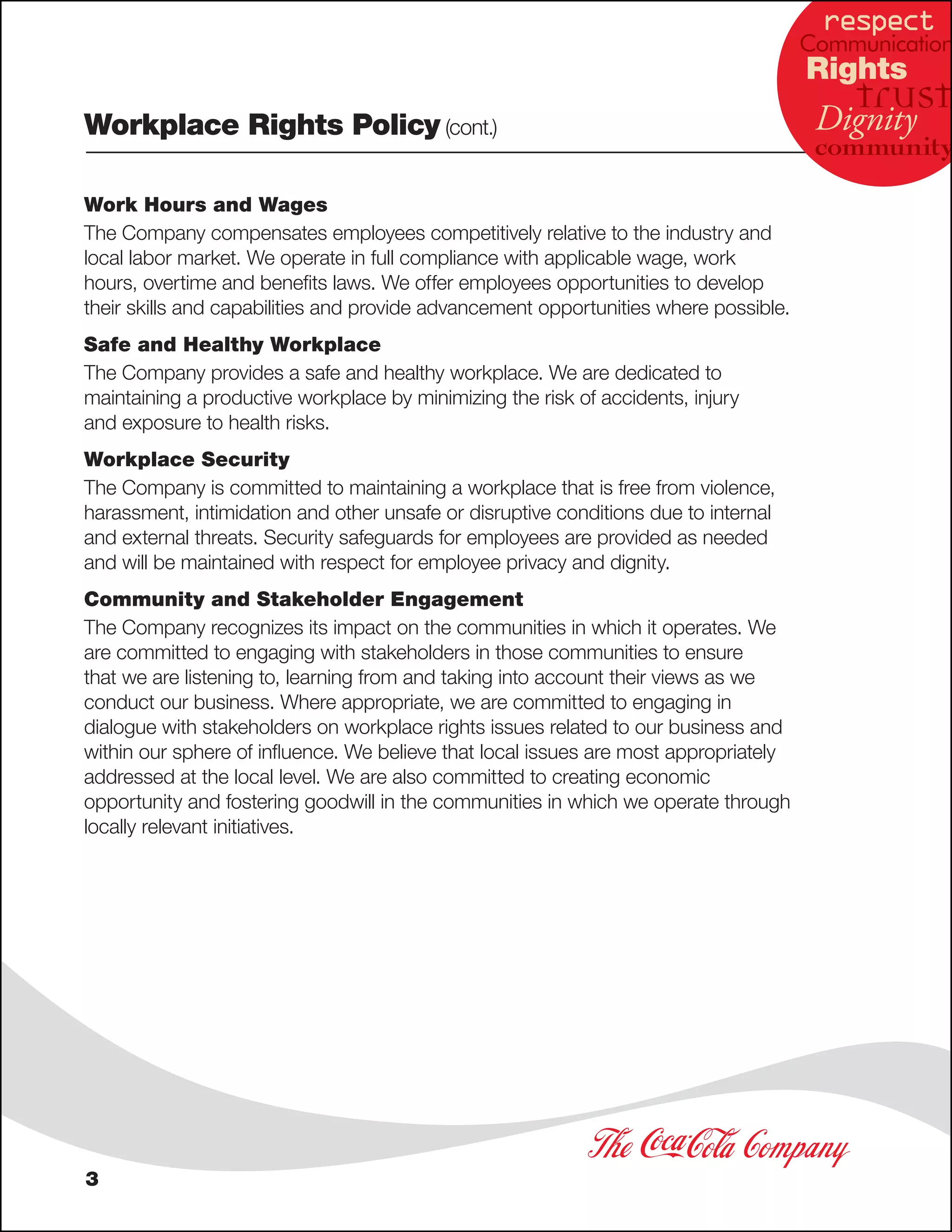 Workplace rights policy | PDF | Human Resources | Business