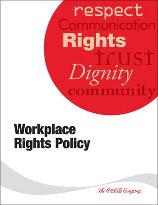 Workplace rights policy | PDF | Human Resources | Business