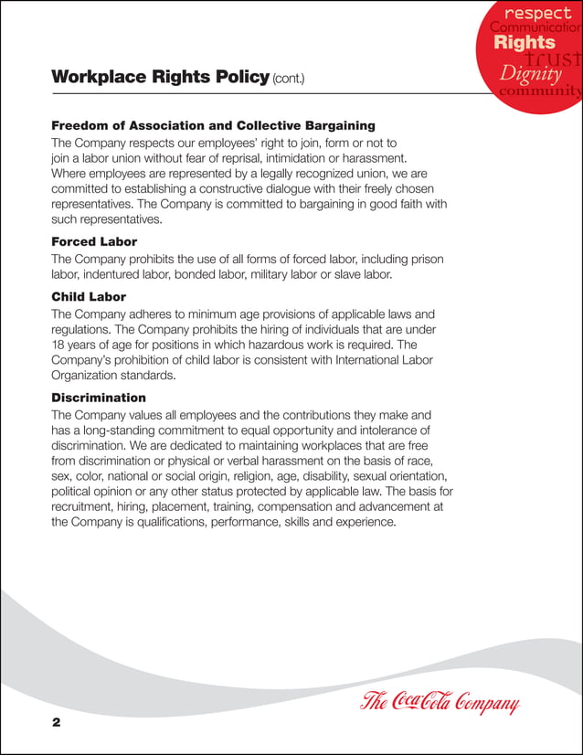 Workplace rights policy | PDF | Human Resources | Business