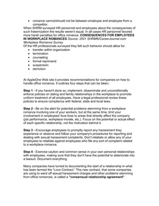 Workplace romance | DOC