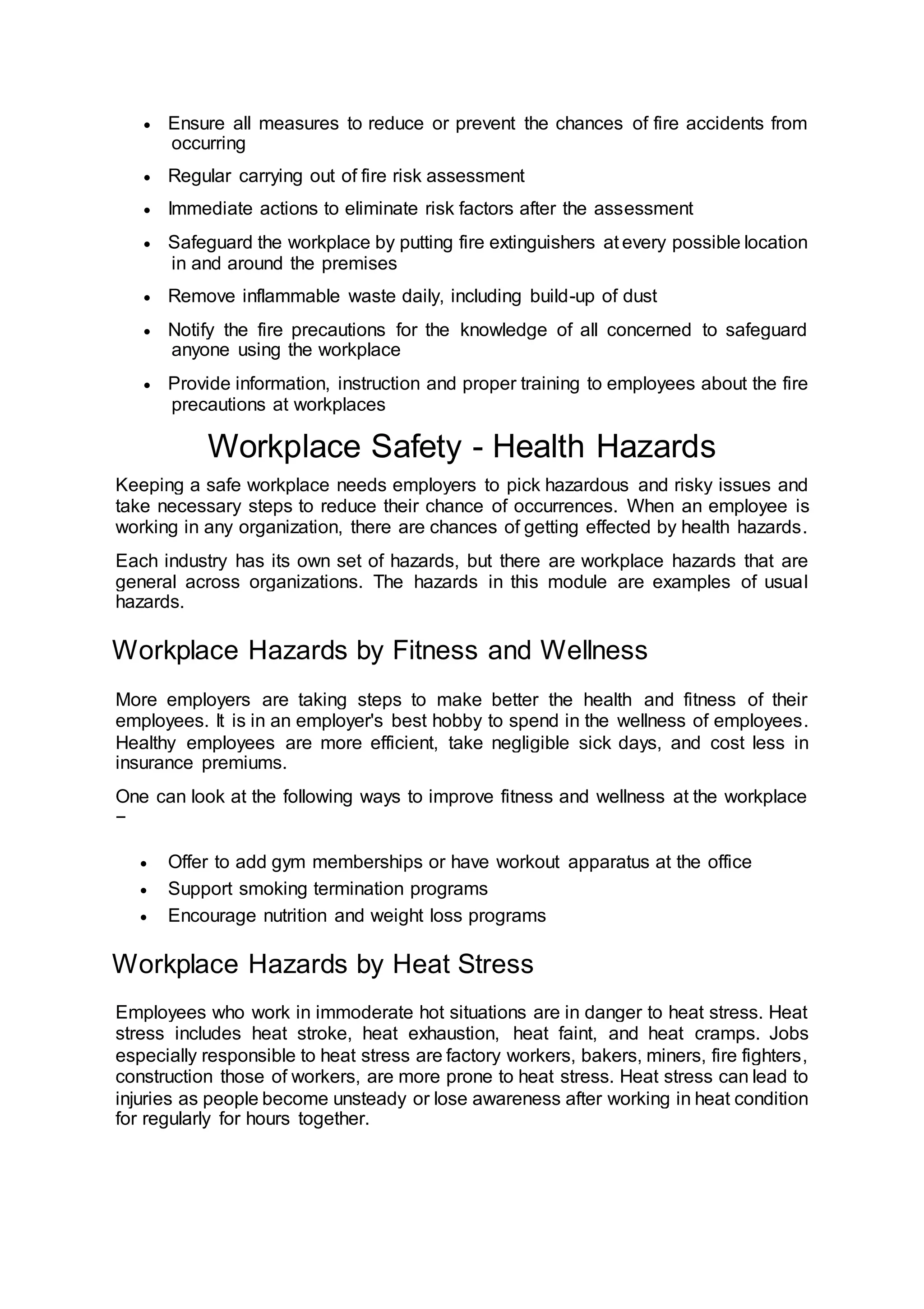 Workplace safety | PDF