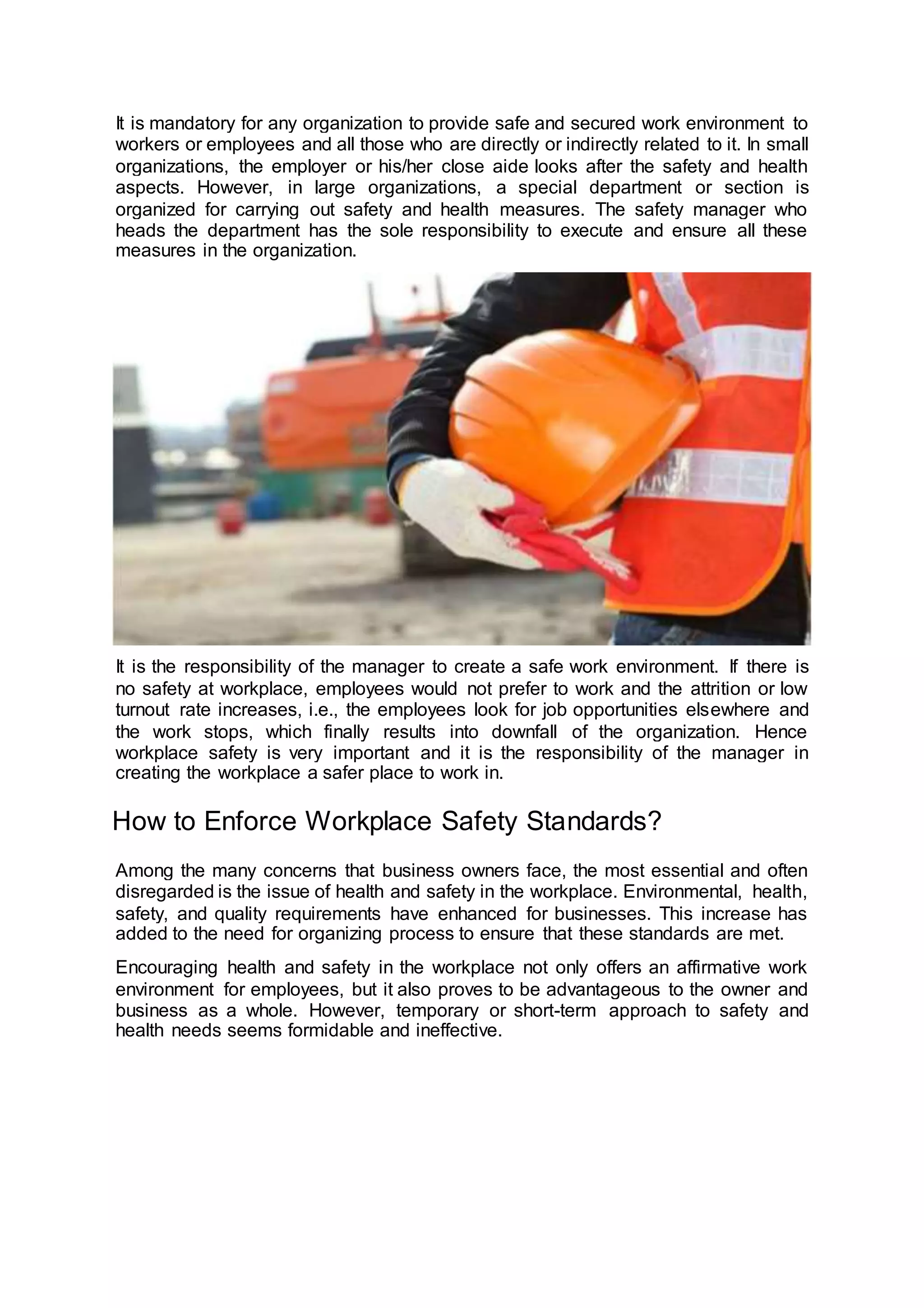 Workplace safety | PDF