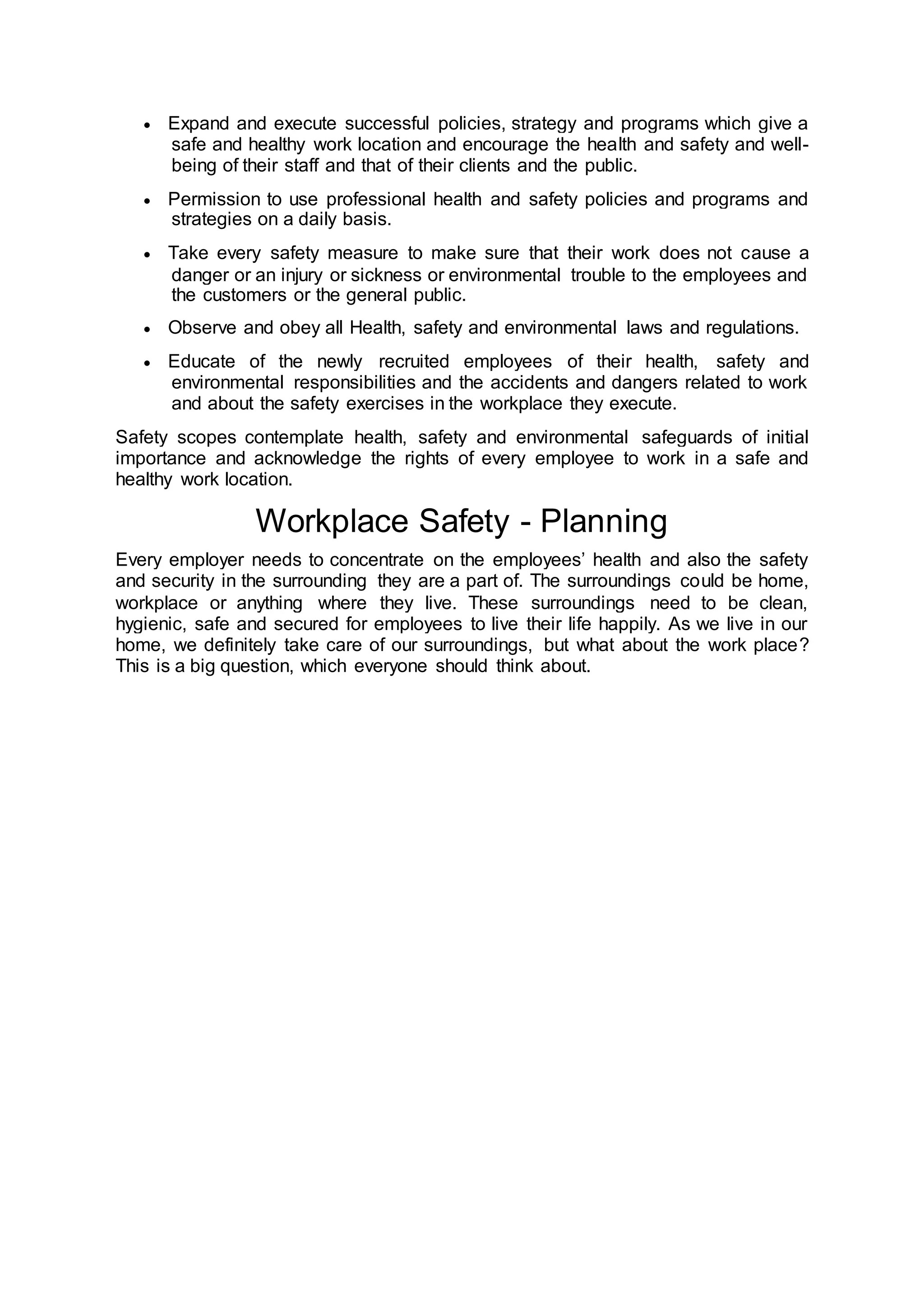 Workplace safety | PDF